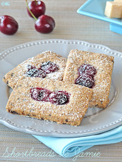 Shortbreads écossais de Jamie Oliver, chocolat noir & cerise